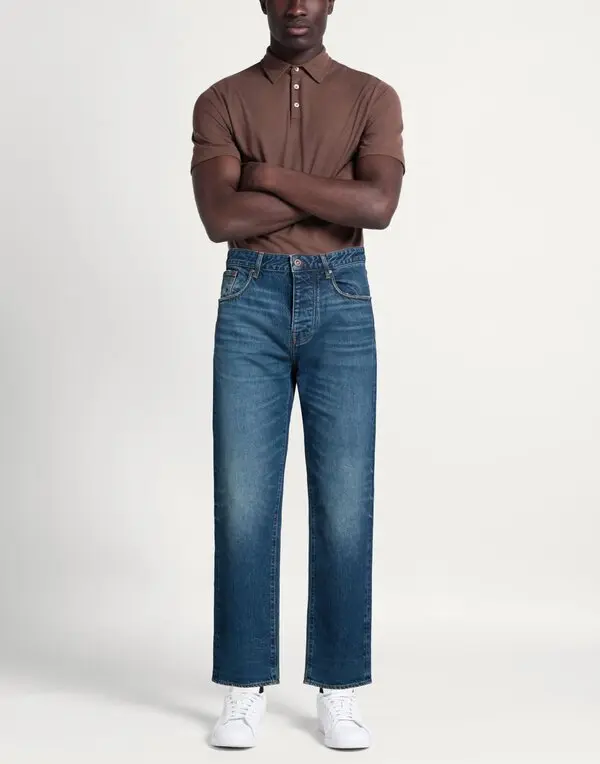 Armani Exchange Tapered Jeans In Cotton And Lyocell Blend