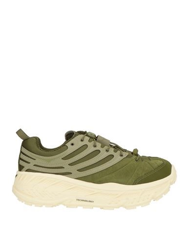 HOKA® Leather & Textile Fiber Sneakers - Green
