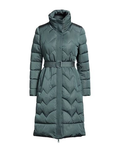 FRACOMINA Padded Quilted Coat With Belt - Deep Teal