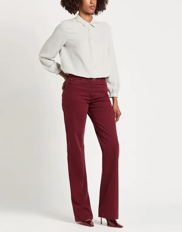 Etro Wide-leg Cotton And Elastane Pants - Brick