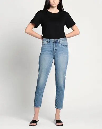 Armani Exchange Tapered Jeans In Cotton And Hemp Blend
