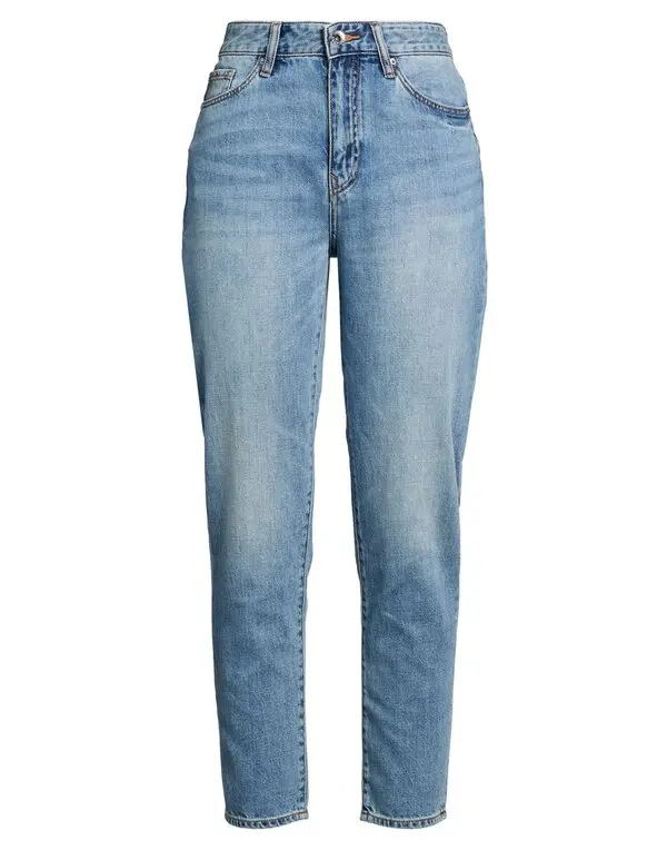 Armani Exchange Tapered Jeans In Cotton And Hemp Blend