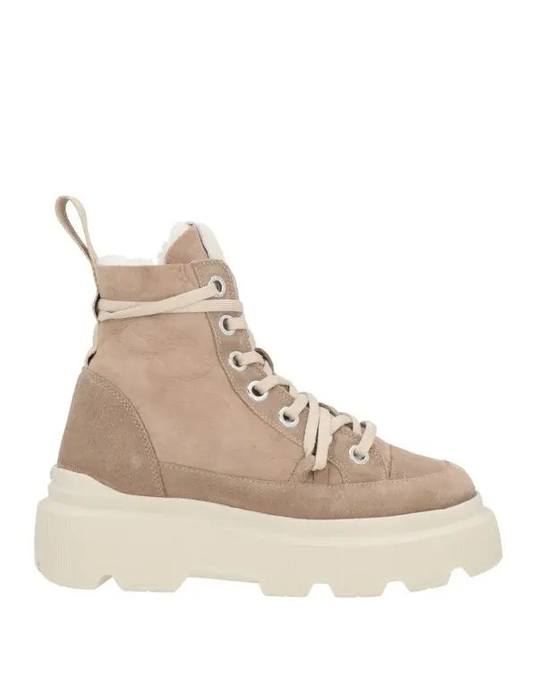 Inuikii Suede Shearling Lined Lace-up Ankle Boots