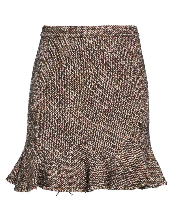 Theory Flared Tweed Mini Skirt