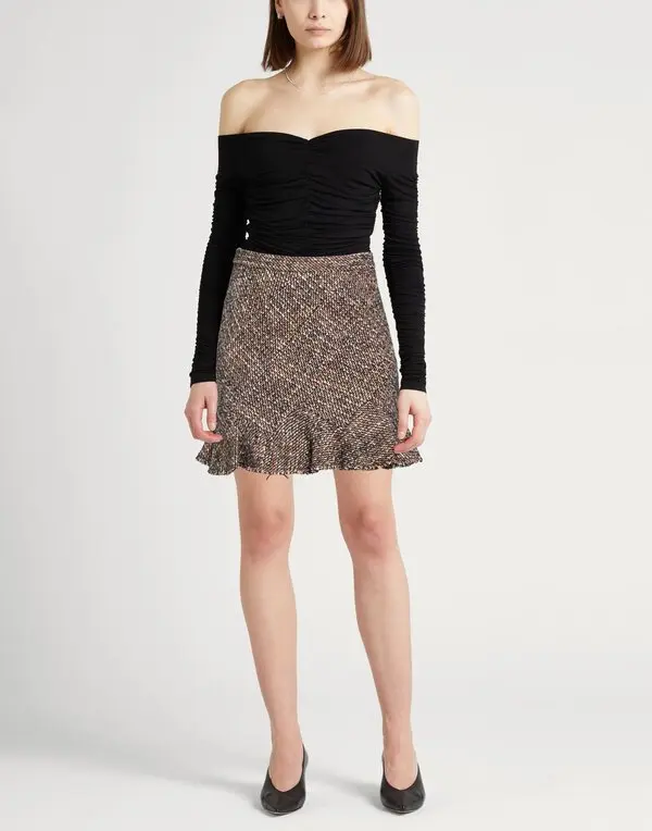 Theory Flared Tweed Mini Skirt