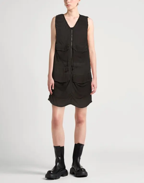 DIESEL® Sleeveless Crewneck Mini Dress With Embroidered Logo