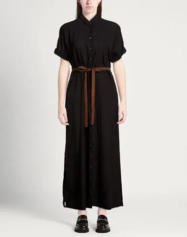 Xirena Cotton Poplin Maxi Shirt Dress - Black