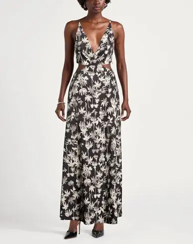 VICOLO Tropical Print Maxi Dress