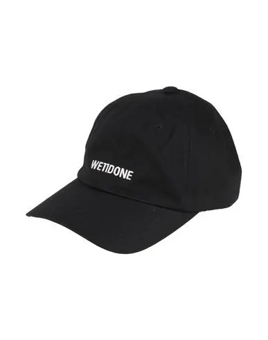 We11Done Baseball Cap In Gabardine With Embroidered Logo - Black