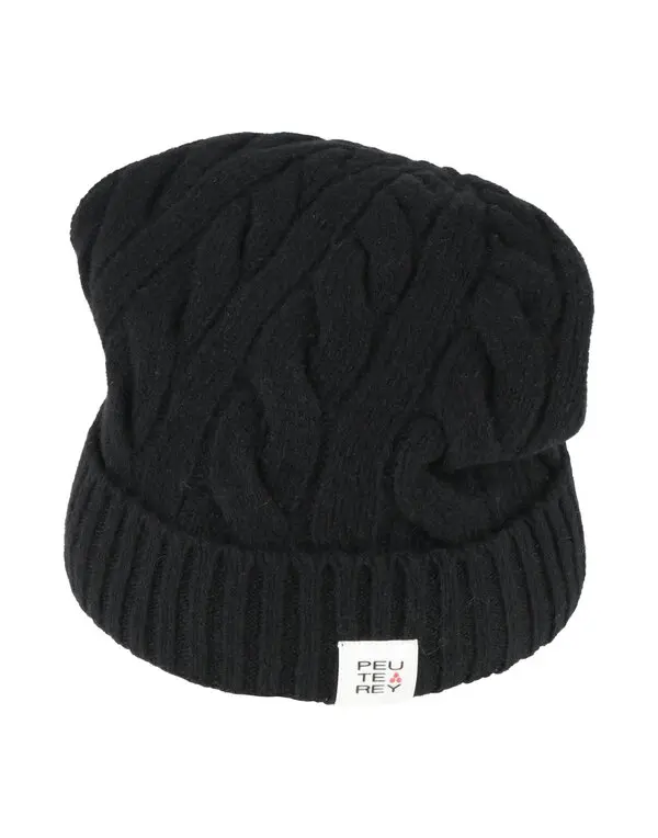 Peuterey Wool Beanie Hat - Black