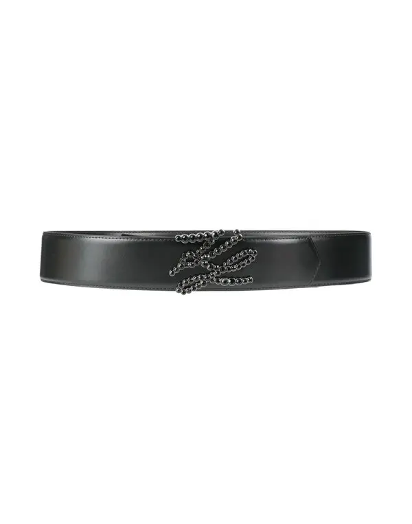 Karl Lagerfeld Wide Belt With Crystal Embellishments