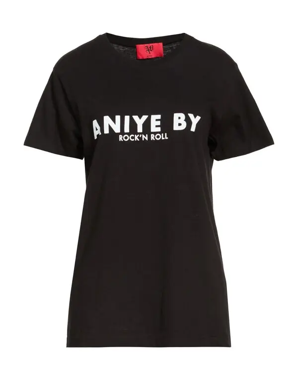 ANIYE BY Logo Cotton T-shirt - Black