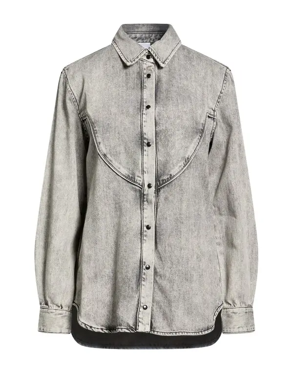 Pinko Cotton Lyocell Denim Shirt