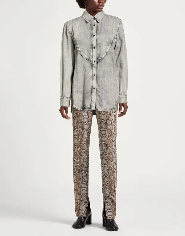 Pinko Cotton Lyocell Denim Shirt