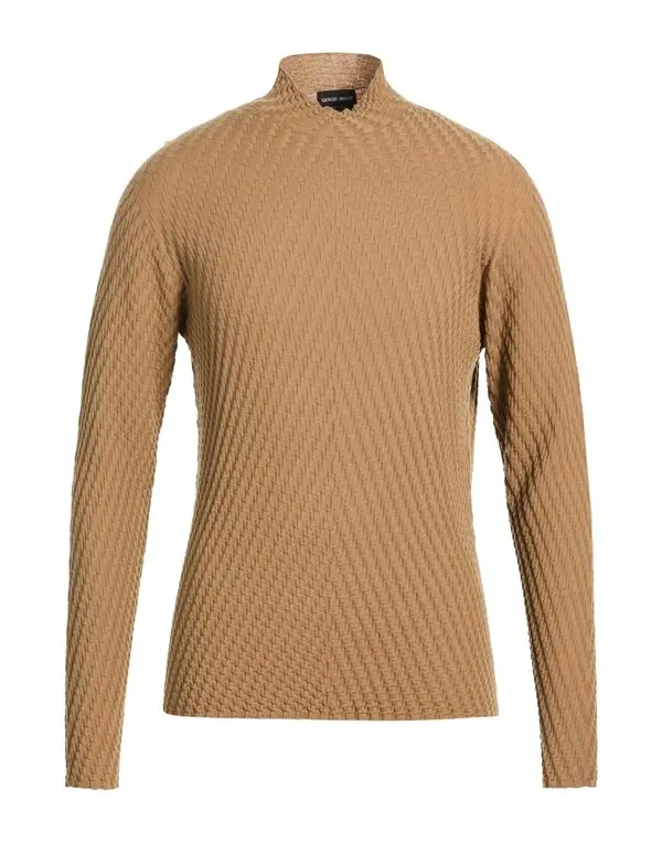 Giorgio Armani Virgin Wool & Polyester Knit Turtleneck
