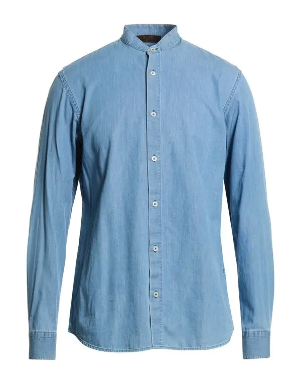 MOORER Denim Shirt Size Cotton