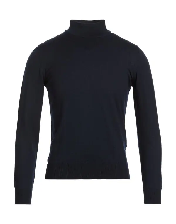 GRAN SASSO Virgin Wool Turtleneck - Blue