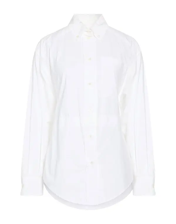 OTTOD'AME Cotton Poplin Button-down Shirt - White