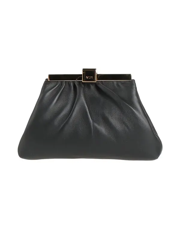 N°21 Leather Gathered Clutch