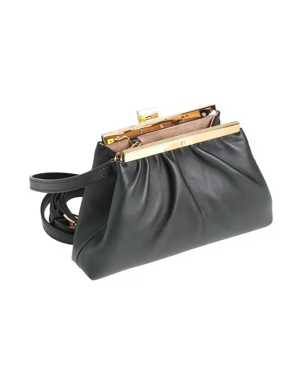 N°21 Leather Gathered Clutch