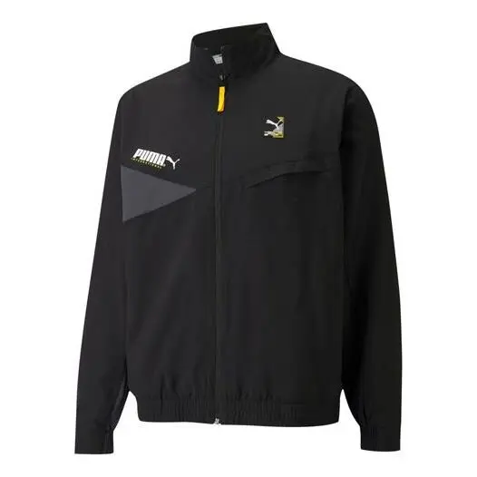 PUMA International Winterized Woven Jacket - Black/grey