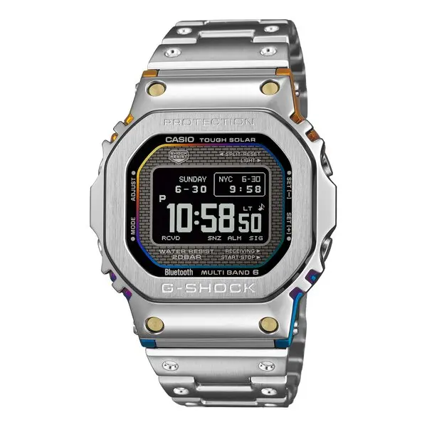 Casio G-shock Stainless Steel Digital Watch - Silver