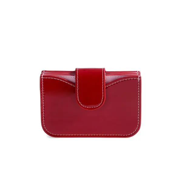 JURGI BRAND Accordion Wallet In Patent Leather - Red