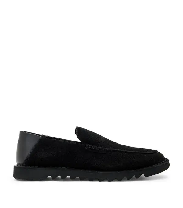 ALLSAINTS Suede Slix Loafers - Black