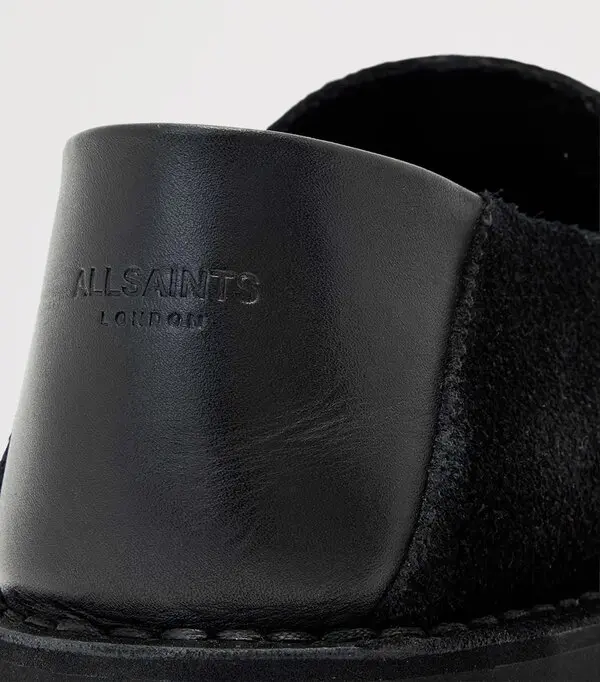 ALLSAINTS Suede Slix Loafers - Black