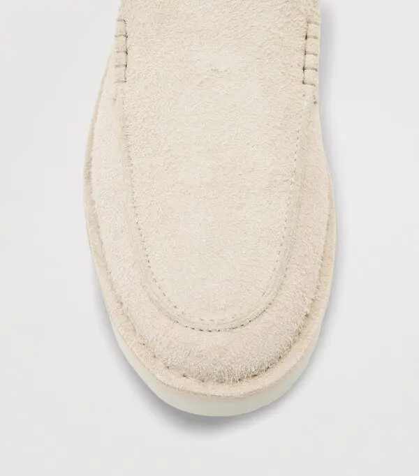 ALLSAINTS Suede Slix Loafers - White