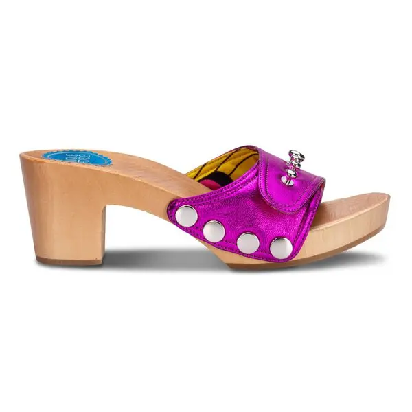 Nique Forde Magenta Georgie Heeled Sandals