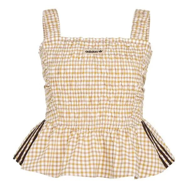 Adidas Plaid Vest - Yellow