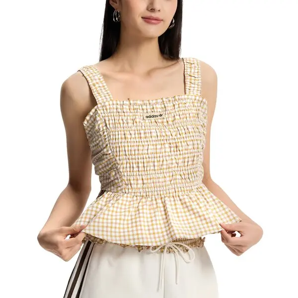 Adidas Plaid Vest - Yellow