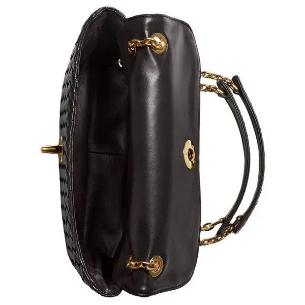 Bottega Veneta Madison Woven Lambskin Shoulder Bag