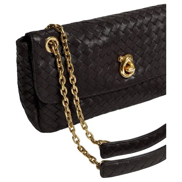 Bottega Veneta Madison Woven Lambskin Shoulder Bag