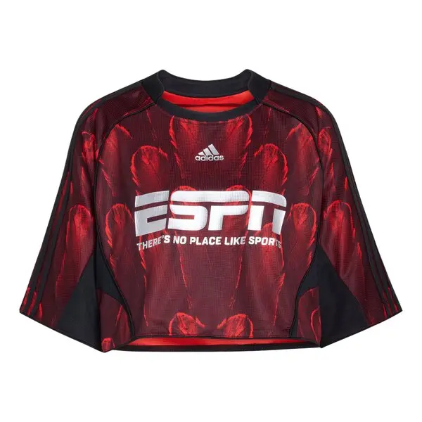 Adidas Crop Jersey - Red/black