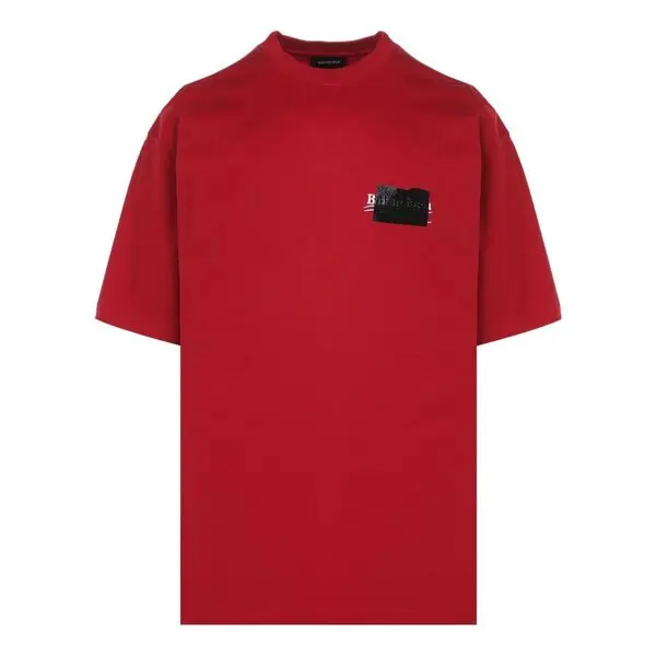 Balenciaga Gaffer T-shirt Large Fit - Red