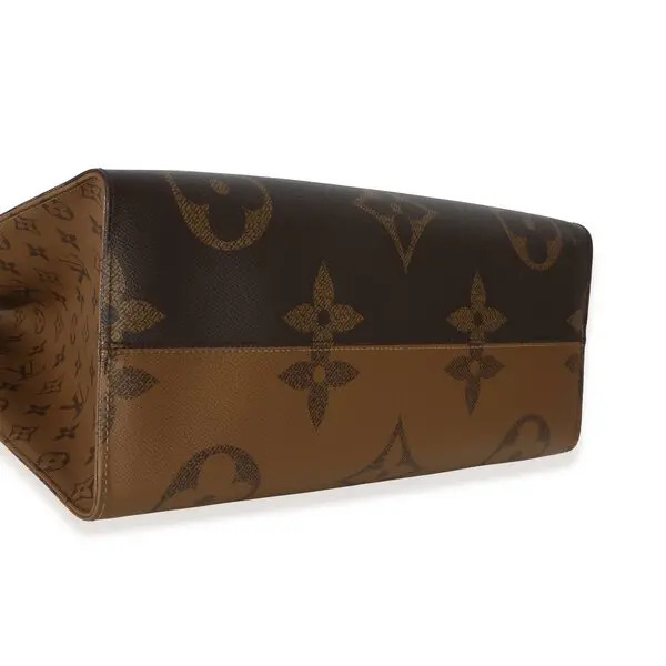 LOUIS VUITTON Reverse Monogram Canvas Onthego Gm Tote Bag - Brown