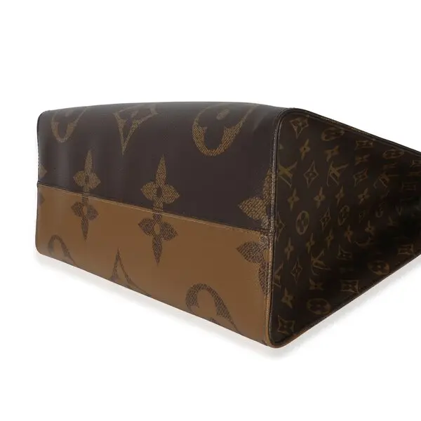 LOUIS VUITTON Reverse Monogram Canvas Onthego Gm Tote Bag - Brown