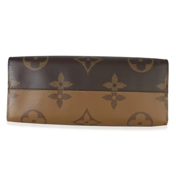 LOUIS VUITTON Reverse Monogram Canvas Onthego Gm Tote Bag - Brown