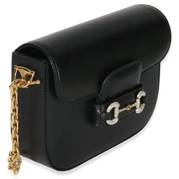 Gucci Azalea Calfskin Crystal Horsebit 1955 Shoulder Bag