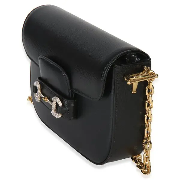 Gucci Azalea Calfskin Crystal Horsebit 1955 Shoulder Bag