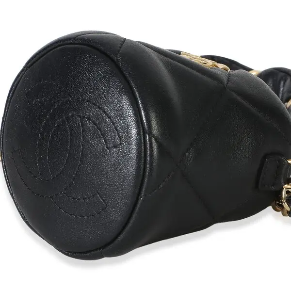Chanel Quilted Lambskin Micro Bucket Bag