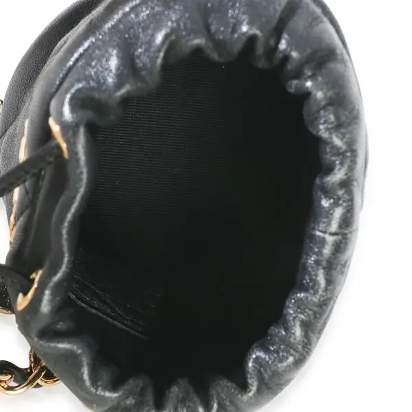 Chanel Quilted Lambskin Micro Bucket Bag