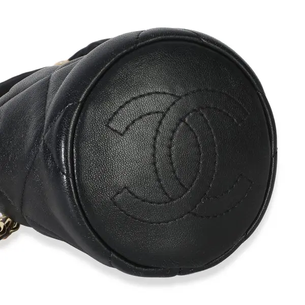 Chanel Quilted Lambskin Micro Bucket Bag