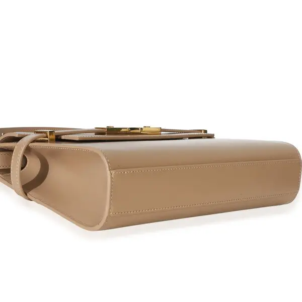 Saint Laurent Manhattan Shoulder Bag In Calfskin - Beige