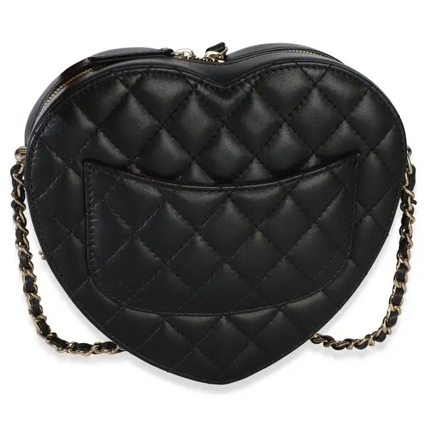 Chanel Quilted Lambskin Cc In Love Heart Bag