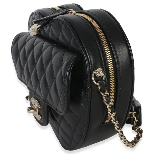 Chanel Quilted Lambskin Cc In Love Heart Bag