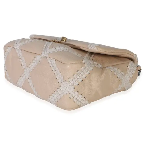 Chanel Calfskin Crochet 19 Flap Bag