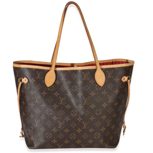 LOUIS VUITTON Neverfull Mm Monogram Canvas Shoulder Bag - Brown